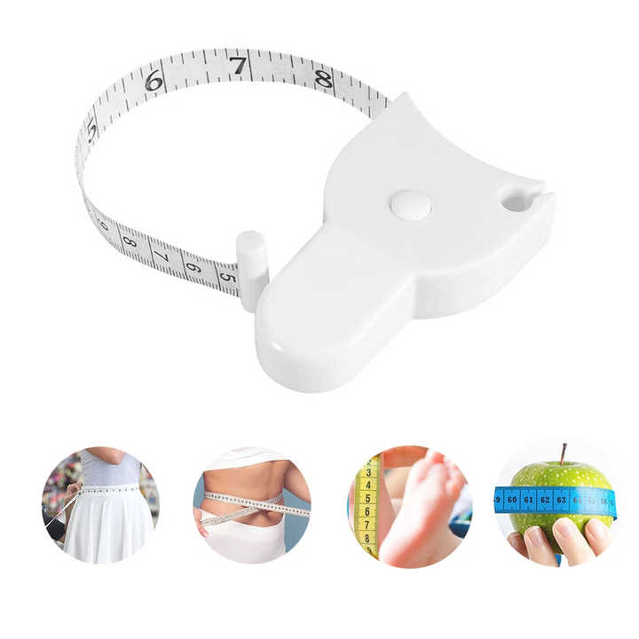150CM Body Fat Weight Loss Measure Caliper Measuring Tape Gauging Tool ...