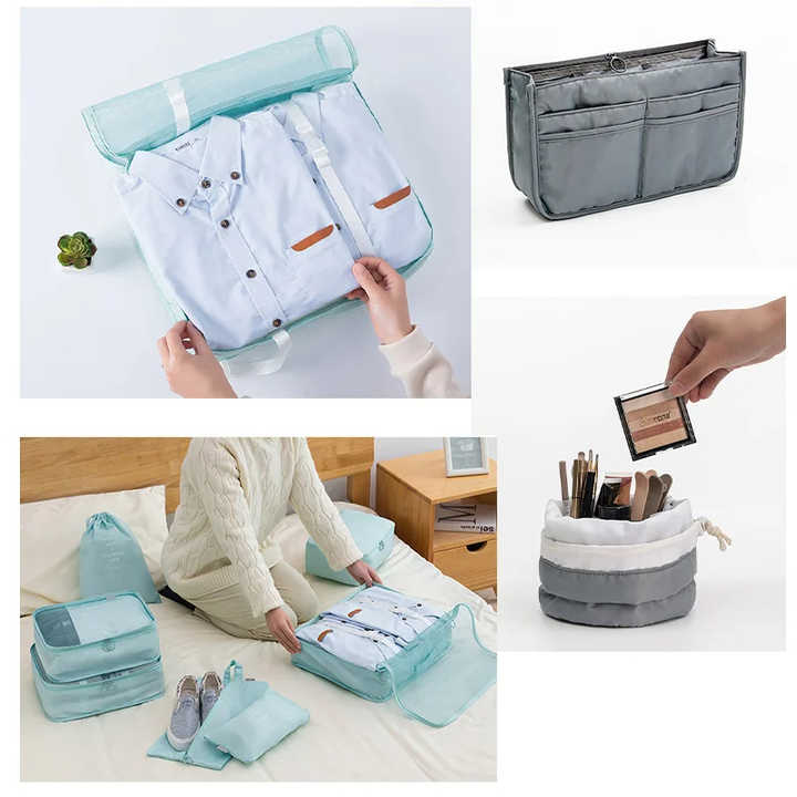 Custom 7 Set Compression Travel Packing Cubes for Organized Travel