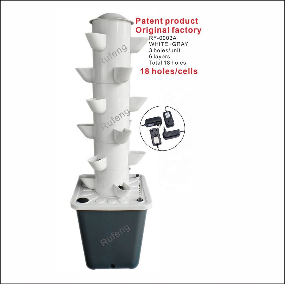 Vertical Hydroponic Tower - Efficient Indoor Growing