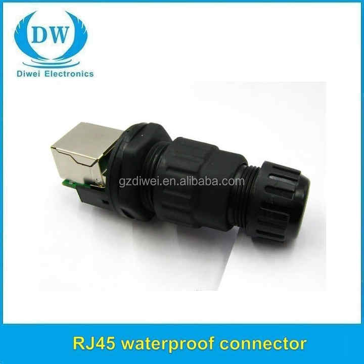M19/M20 RJ45 Waterproof Connectors by DIWEI - Reliable Data Communication