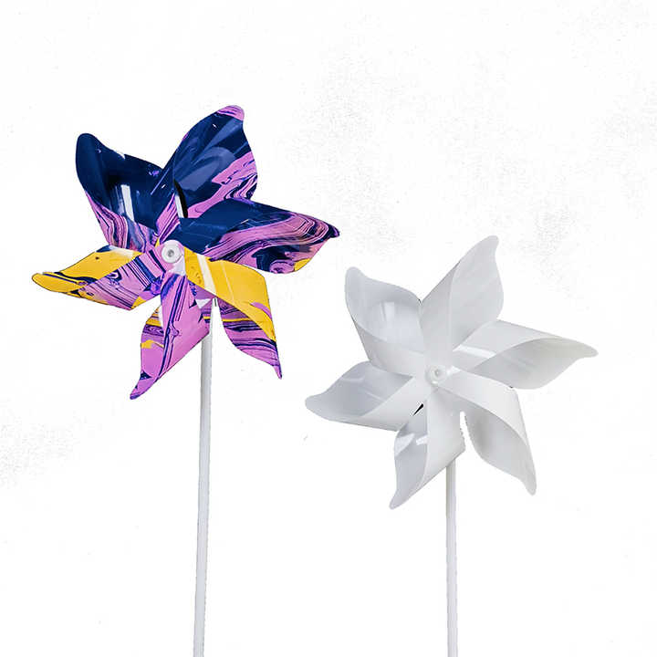 Customized Plastic Garden Windmill Blanks Reusable Sublimation ...