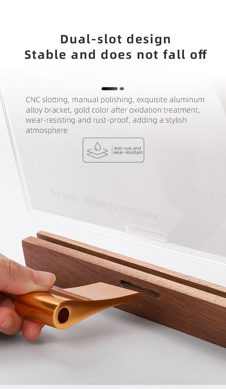 Sviao A4 Solid Wood Certificate Photo Frame Desktop Display Frame ...