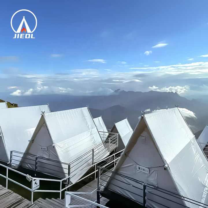 New Design Glamping Tent Outdoor Triangle Canvas Resort| Alibaba.com