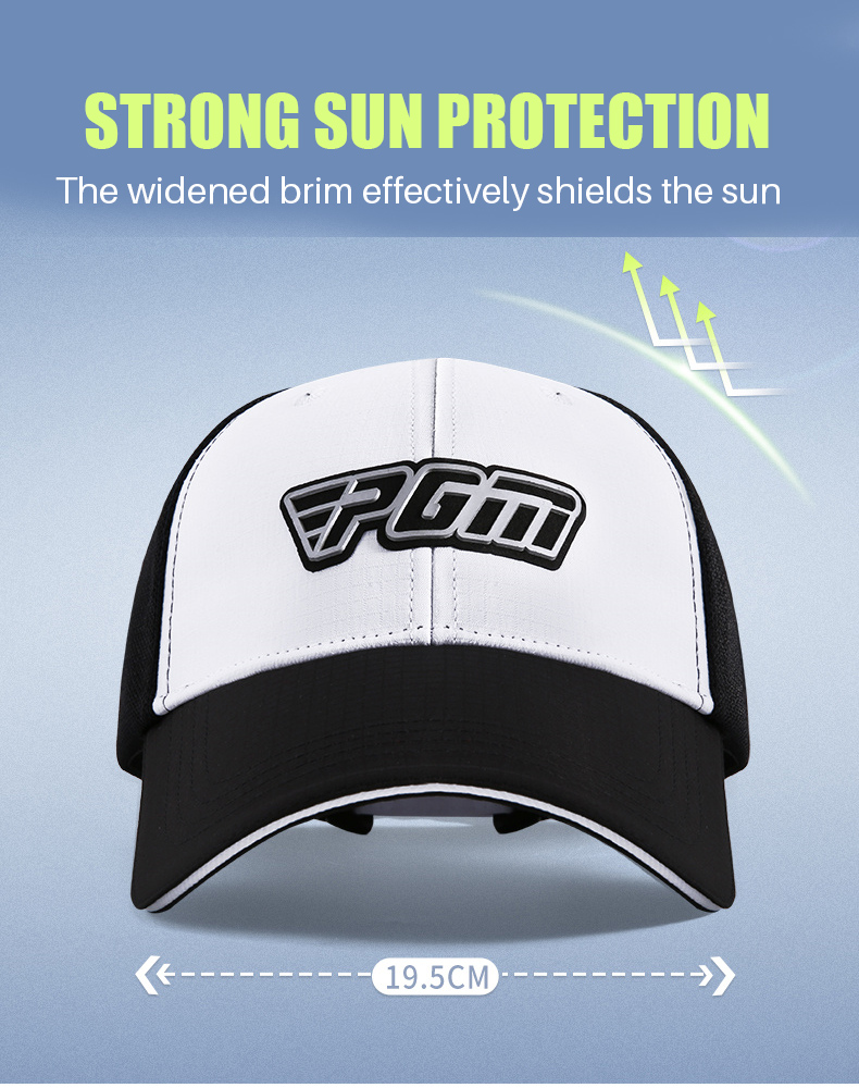 PGM MZ036 preium custom golf breathable cap polyester high quality golf ...