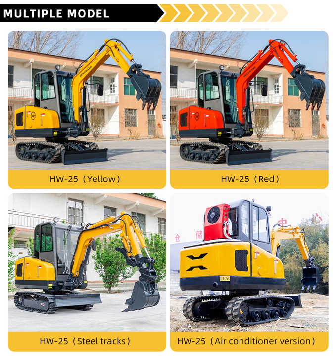 2.5 Ton Mini Crawler Excavator HW25 Small Digger Hydraulic pelle excavadora Minibagger For Sale ...