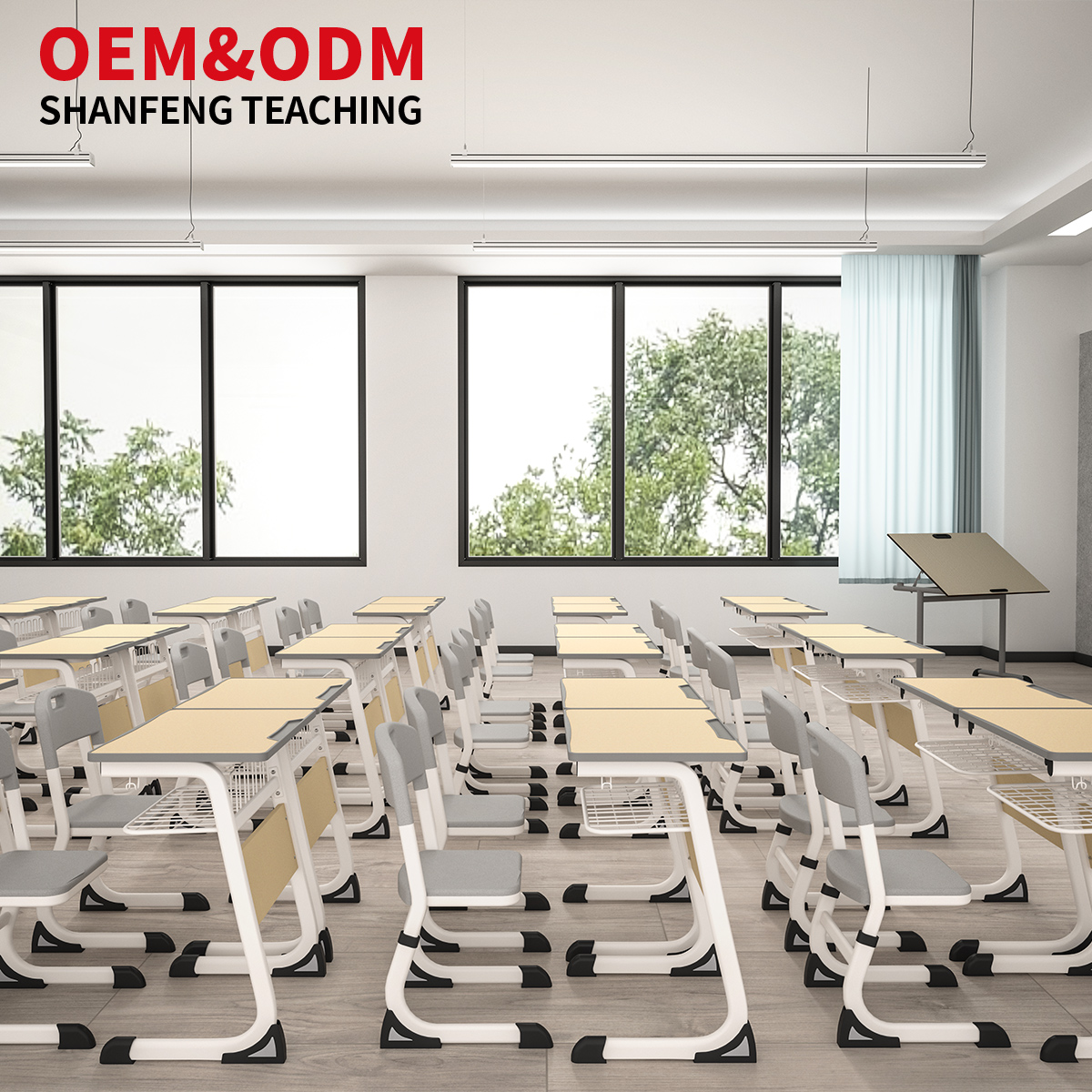 Modern School Furniture - Stackable Chairs & Desks Sets