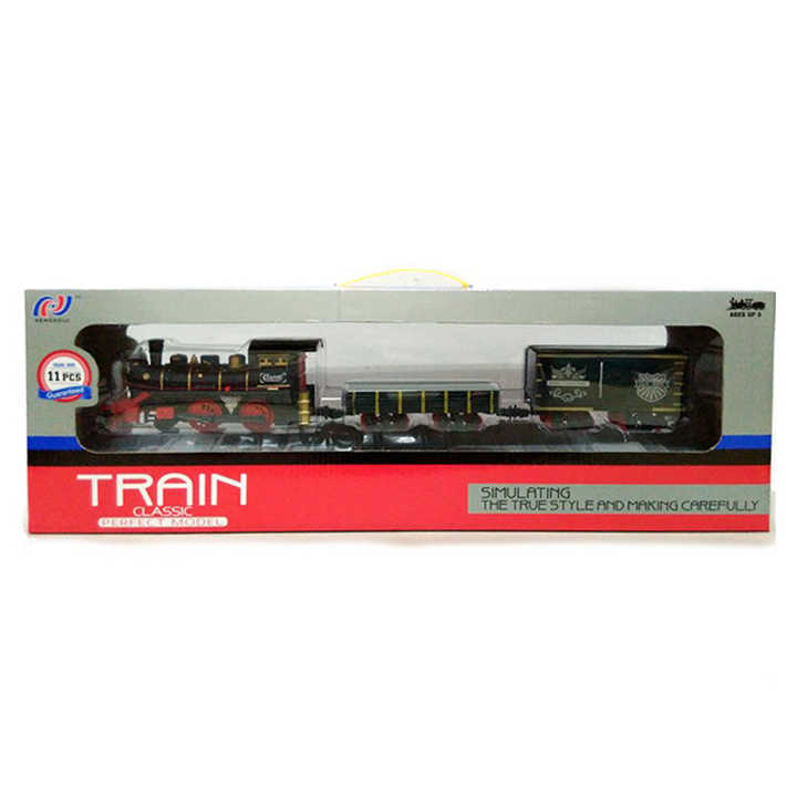 QS Children Classic Smoking Model Train Toy Set for Sale