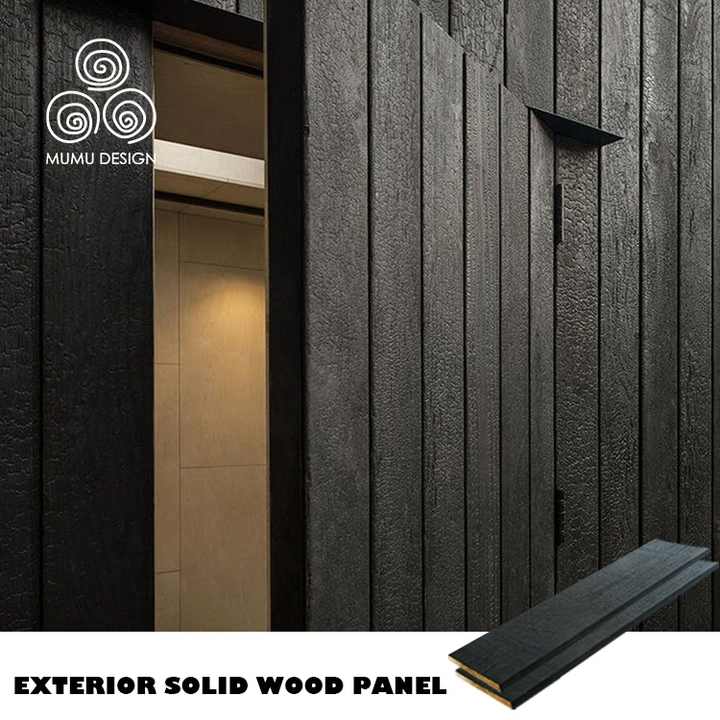 MUMU Design Carbonized Burnt Charcoal Wood Cladding Panels