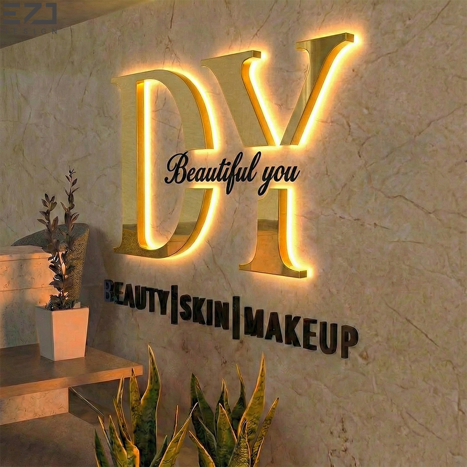 EZD Design Drawing 3d Letters Backlit Acrylic LED Channel Letters ...