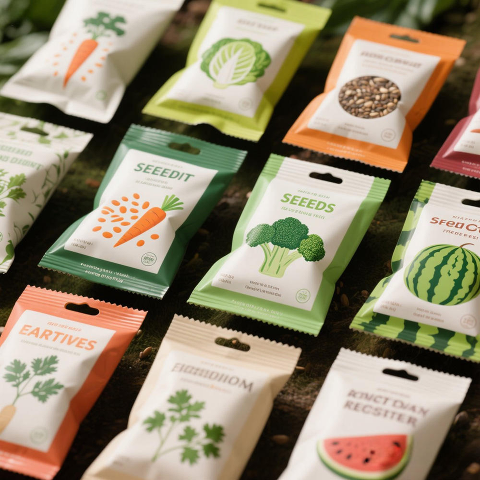 Wholesale Custom Printed Logo Recyclable Mylar Seed Bag Pouch for ...