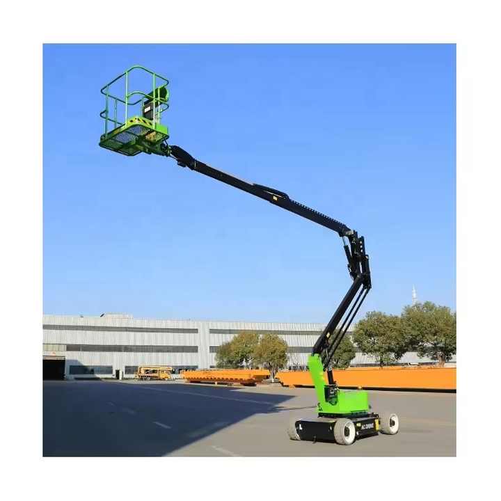 14m 16m 18m Articulated Telescopic Ladder Boom Lift with Battery Power ...