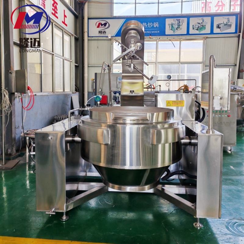 100L-1200L Stainless Steel Jacketed Kettle Commercial Industrial Steam ...