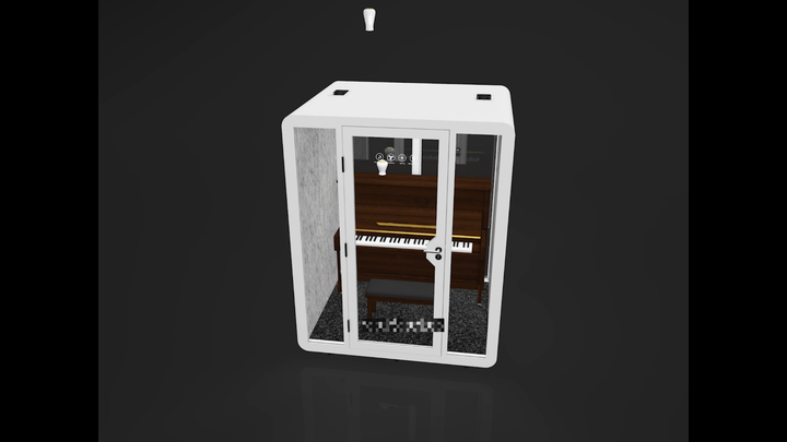 Privacy Pods Soundproof Booth - Ideal for Multi-Person Music Practice