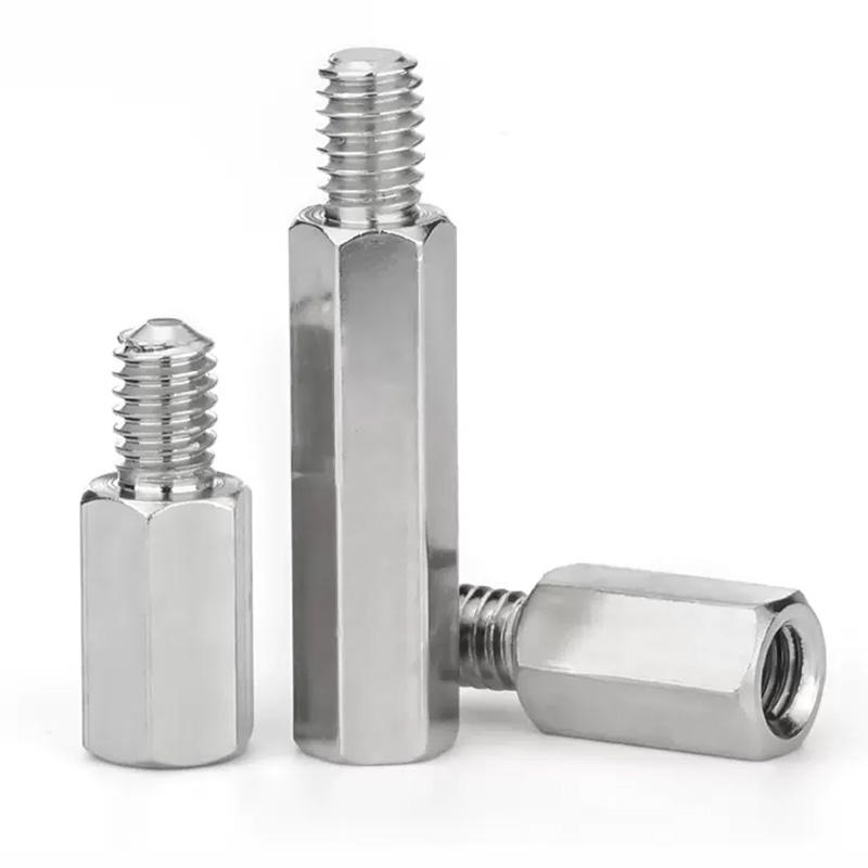 304 Stainless Steel Inner and Outer Single Head Hex Screw Hexagon Stud ...