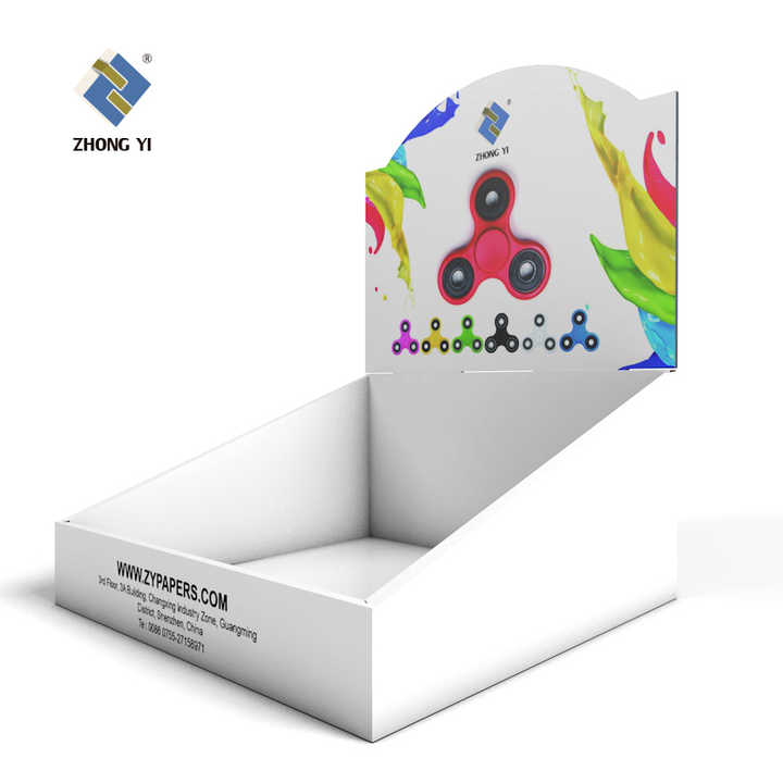 Custom POP Cardboard PDQ Display Stand Countertop Cardboard Display Rack Paper Table Top Display ...