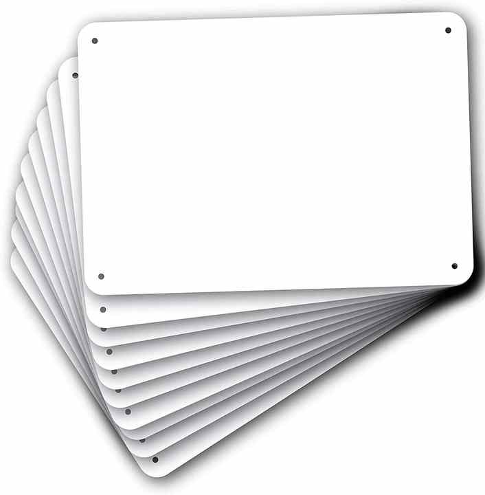 Custom Design Sublimation White Blank Metal Sign Retro Metal Poster ...