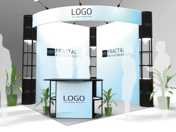 20ft Aluminum Collapsible Exhibition Trade Show Booth, Aluminum Frame ...