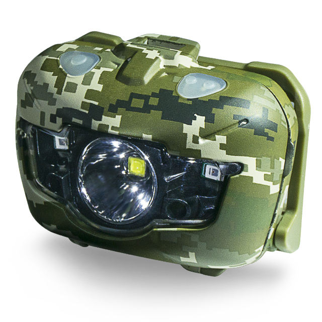 3xAAA Battery Powered LED Head Torch Waterproof Motion Sensor LED ...