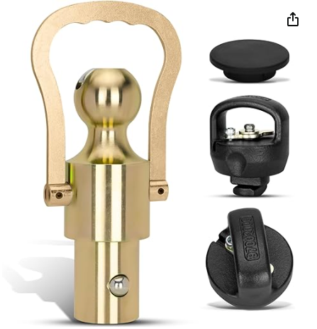 GNXA2061 Puck System Gooseneck Hitch Ball Kit 2-5/16 Inch Ball & Safety ...