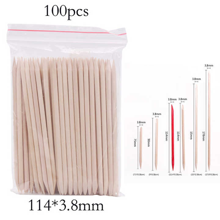 High Quality Hot Double Headed Orange Wood Stick 7.5cm 11.4cm 15cm Dead ...