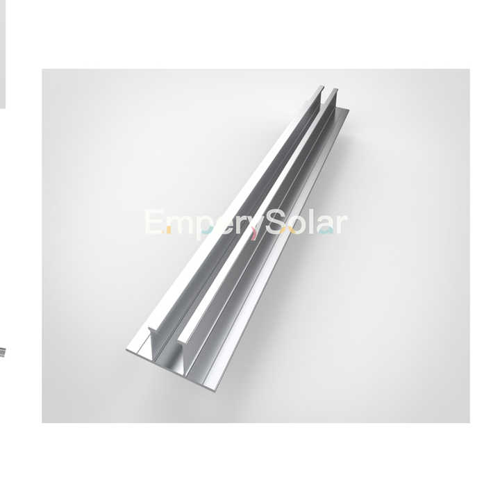 Mini Rail Solar Panel Mounting Structures Metal Roof Solar Mounting ...