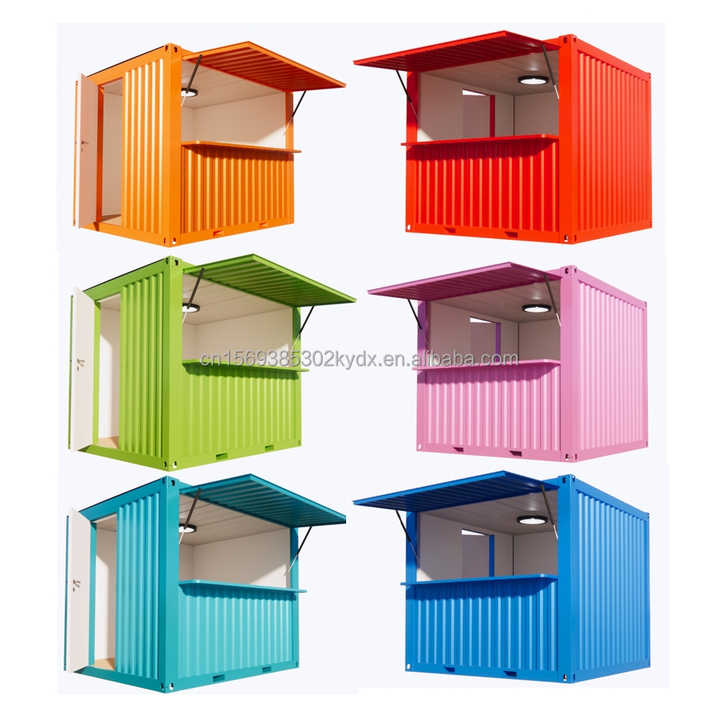 10FT Cheap Container Vending Kiosk Factory Direct Push-Pull Showroom ...