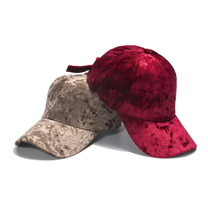 Winter 6 Panel Velour Sports Caps - Unisex & Fashionable