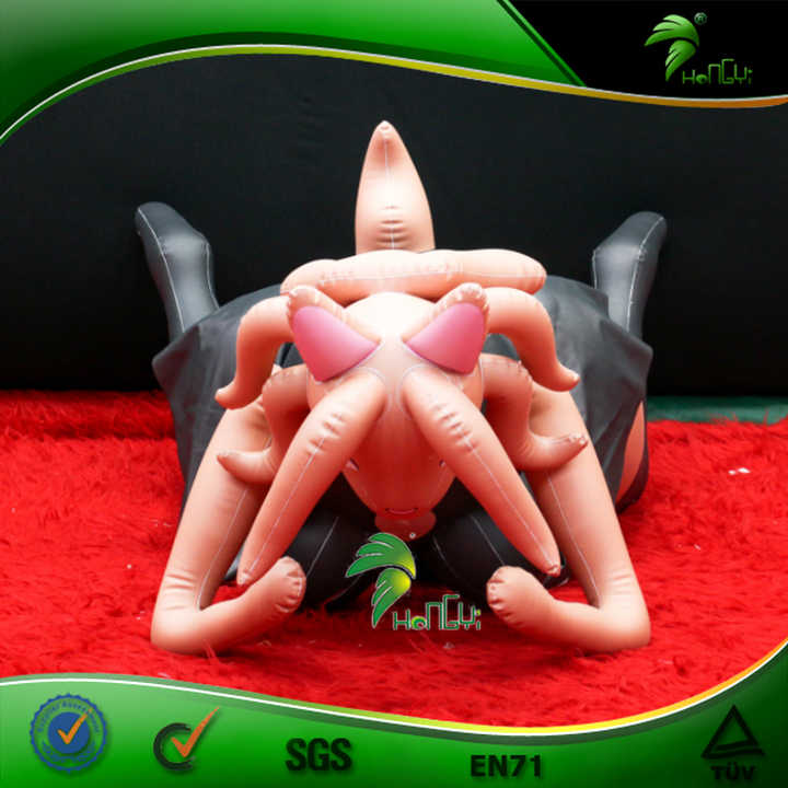 Customizable Inflatable Brown Cat Girl Eco Friendly 3712