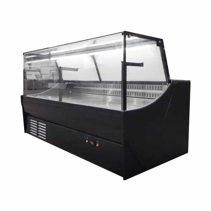 Single-Temperature Meat Deli Chiller Display Counter Refrigerated ...