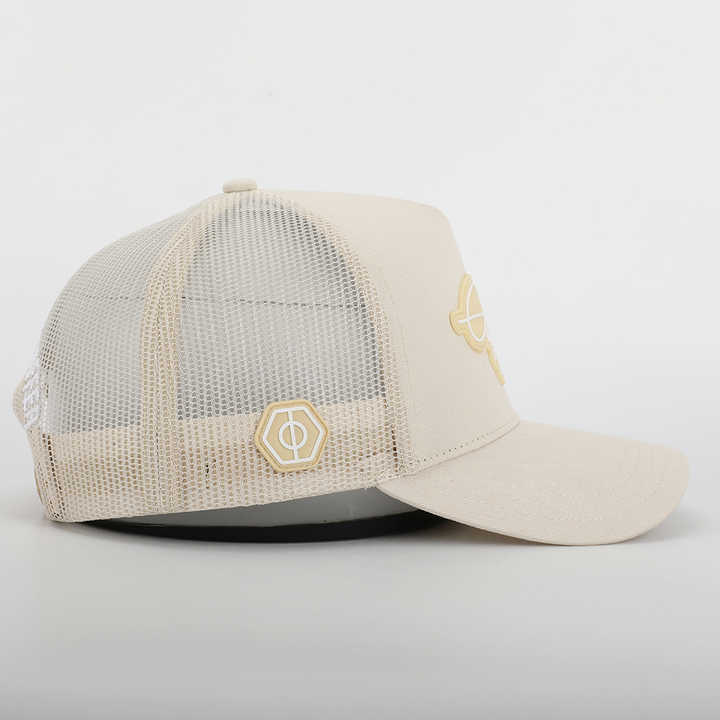 Wholesale Custom PVC Patch Logo 5 Panel Mesh Baseball Cap