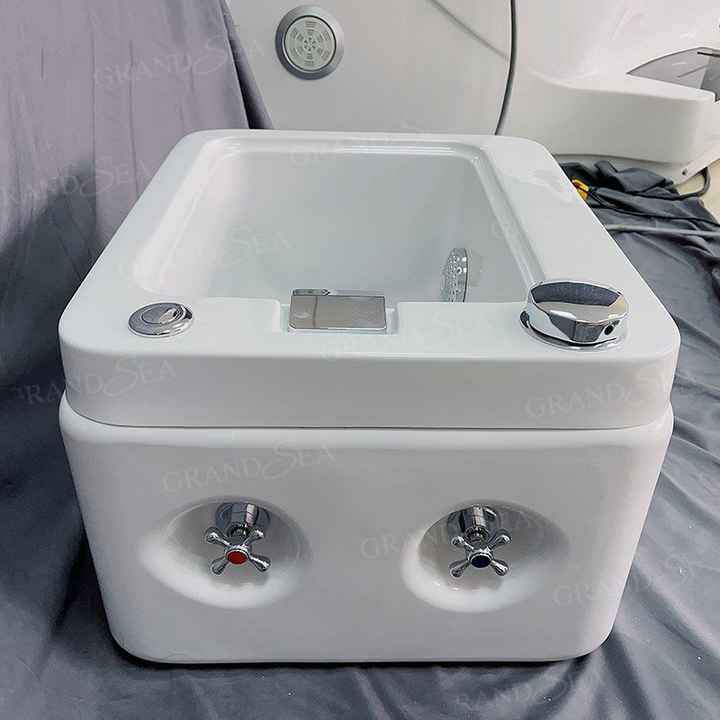 Modern Acrylic Massage Foot Bathtub Bowl Beauty Salon Pedicure Basin ...