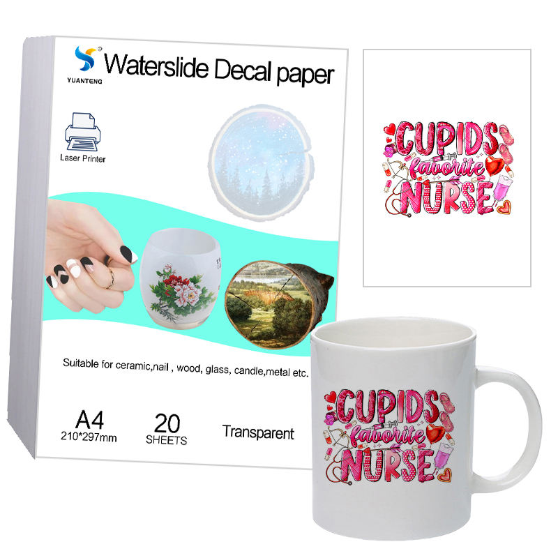 Laser Printer Water Slide Decal Transfer Paper - Clear & Versatile