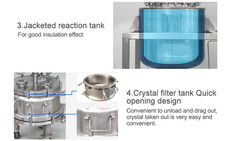 100L Continuous Stirred Tank Crystallization Reactor Crystallization ...