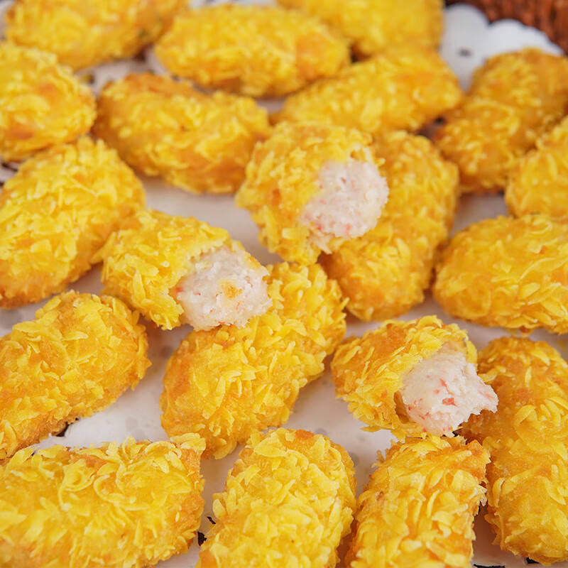 Crispy Pre Fried Seafood Crab Ball with Cheese Frozen Ready to Fry ...