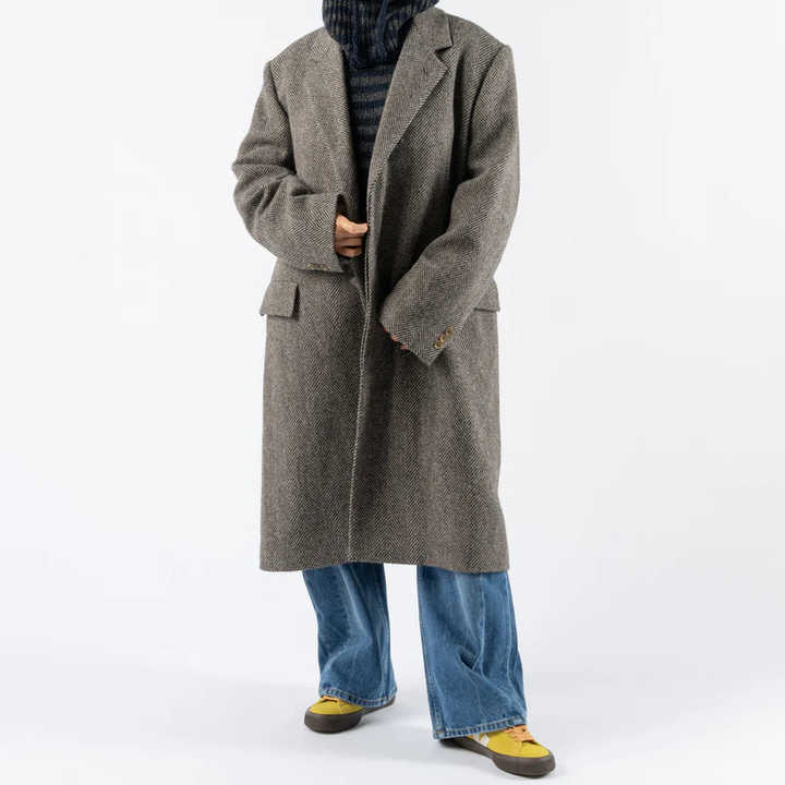 OEM Customized High Quality Woolen Trench Coat Classic Long Overcoat ...