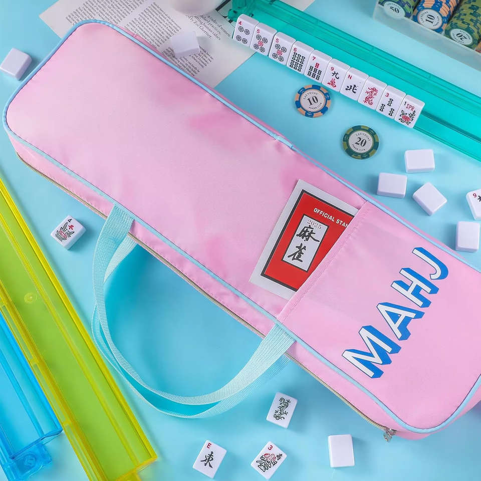Mahjong Rack Bag for Mahjong Game Storage MahJong Tile Bags with Zipper ...