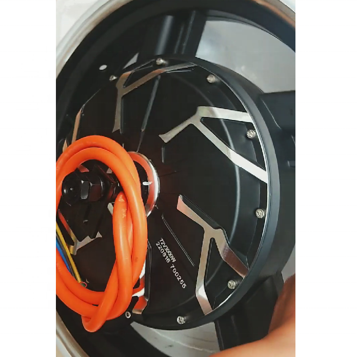 17 Inch 72v 3000w BLDC Motorcycle Hub Motor - 60km/h Speed
