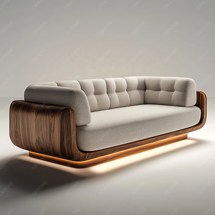 European Style Minimalist Living Room - Modern Luxury Sofa Set