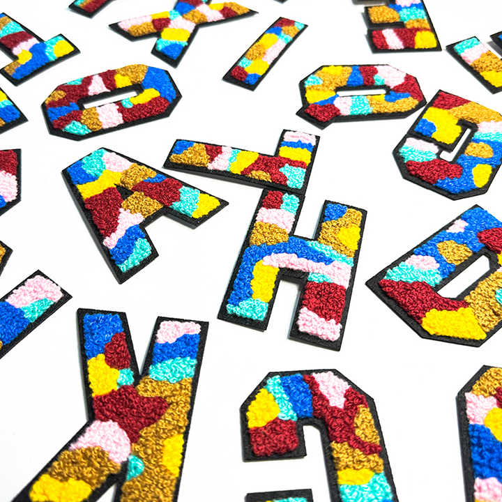 2025 Preppy Chenille Patches Self Adhesive Embroidered for DIY Clothing ...