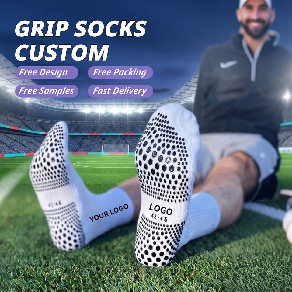 Custom Youth Soccer Socks Men Knitted Training Jacquard Black Pre Cut ...