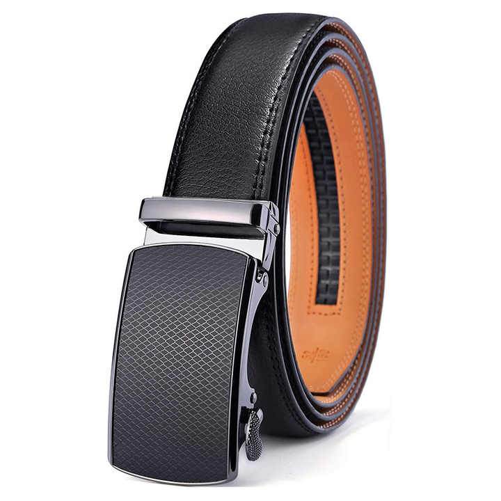Adjustable Automatic Buckle Genuine Leather Colorful Belts for Men ...