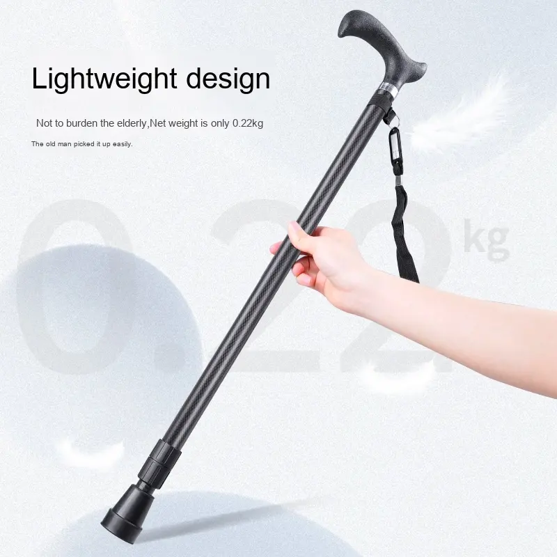 Ten-Segment Telescopic Lightweight Carbon Fiber Cane Anti-Fall Mobility ...