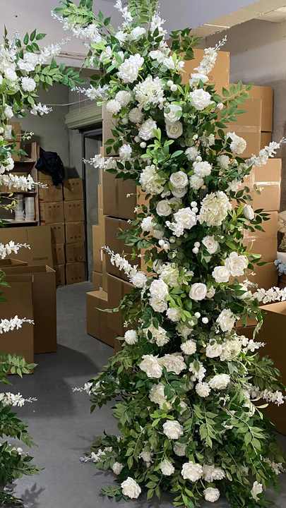 D-FAR026 Wedding Arch Flowers - Elegant Artificial Arrangement