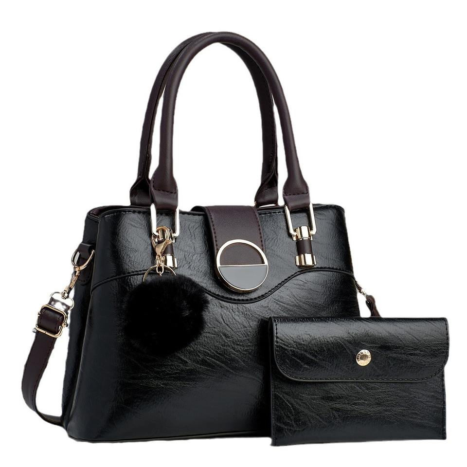 2026 Retro Cross-Border Patchwork Handbag for Women Simple Solid Color ...