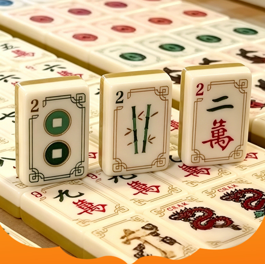 Commercial Grade Custom Mahjong Tiles Durable Engraved Acrylic American ...