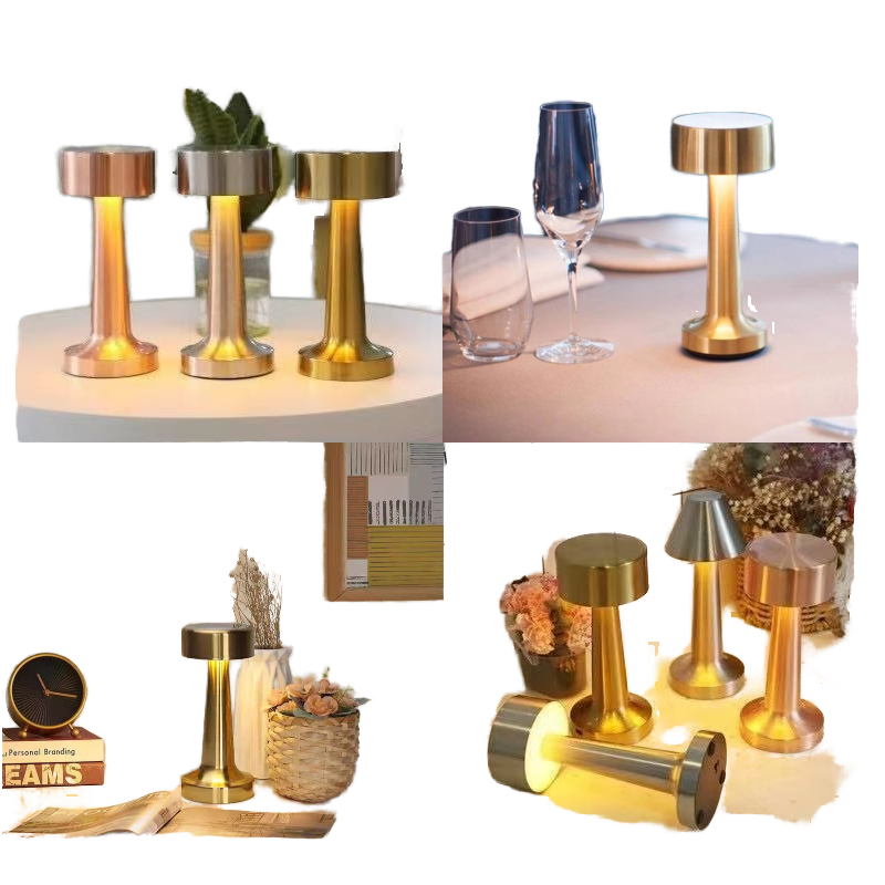 Modern Simple Cordless DC 6V Portable LED Table Lamp Touch Sensor 3 ...