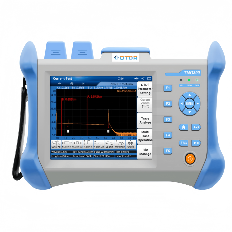TMO300 OTDR Fiber Optic Reflectometer Touch Screen FTTH Tool Fiber ...