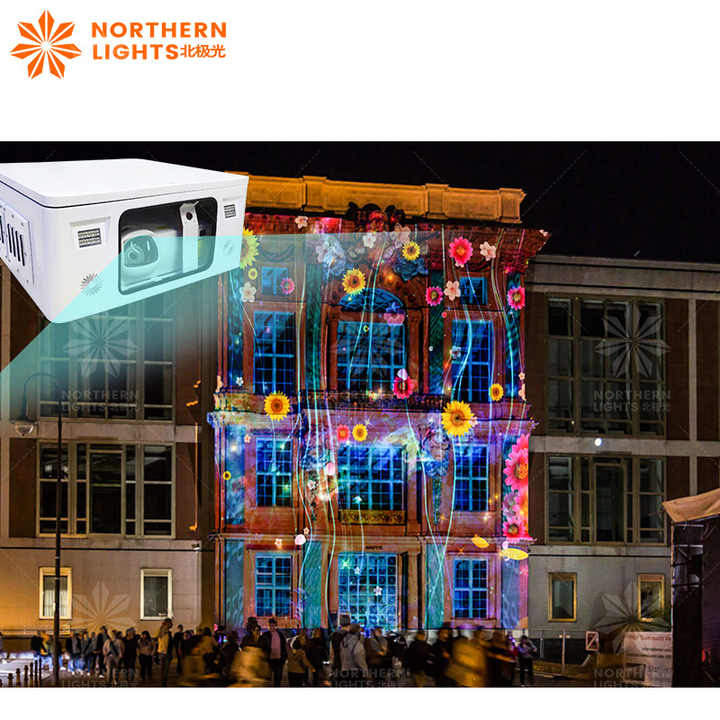 Video Art Projection on Buildings 3D House Projection Mapping ...