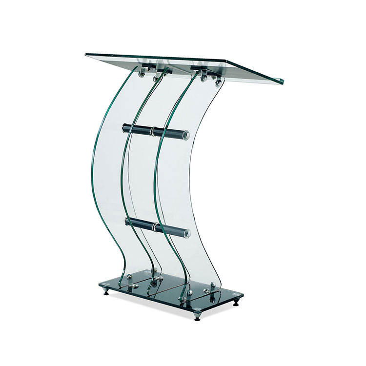 Modern Glass Pulpit - Clear Acrylic Design, 12mm Thick