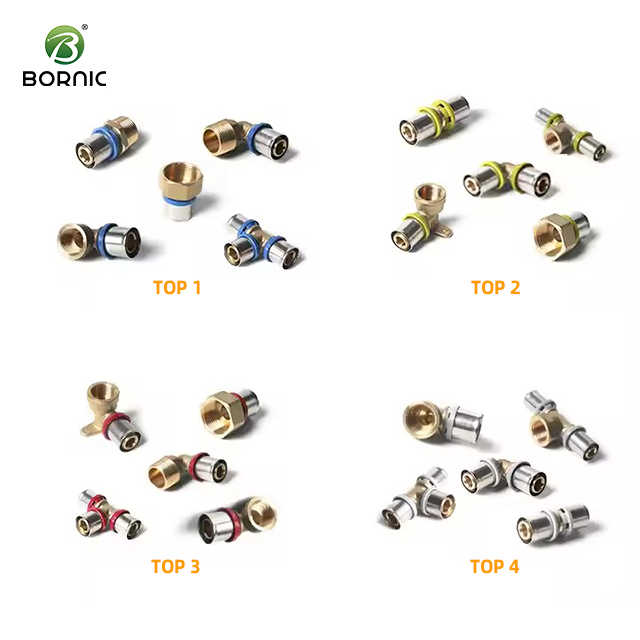 Bornic Factory High Pressure 16-32mm Pex Al Brass Press Fittings ...